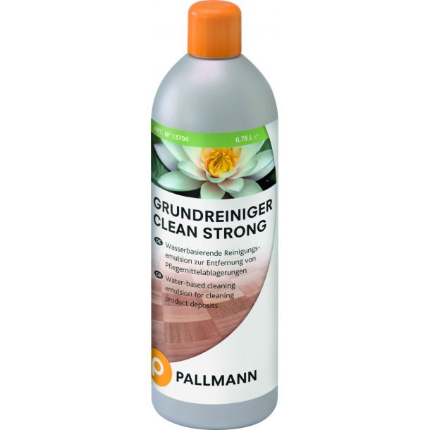 Grundrengøringsmiddel til trægulve med gulvlak og gulvolie